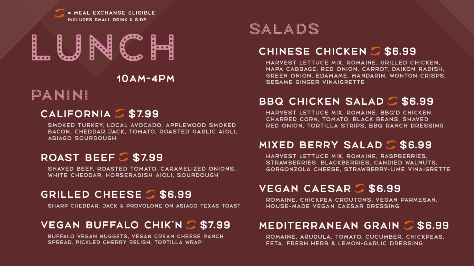 The Den - University of Redlands Dining